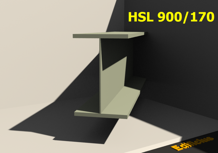 BIM Objects - Free Download! Welded Profiles 3D - HSL 900/170 - ACCA ...